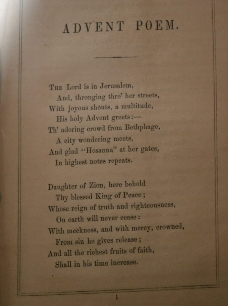 From the Archives: Advent Poem - Maryland Episcopalian